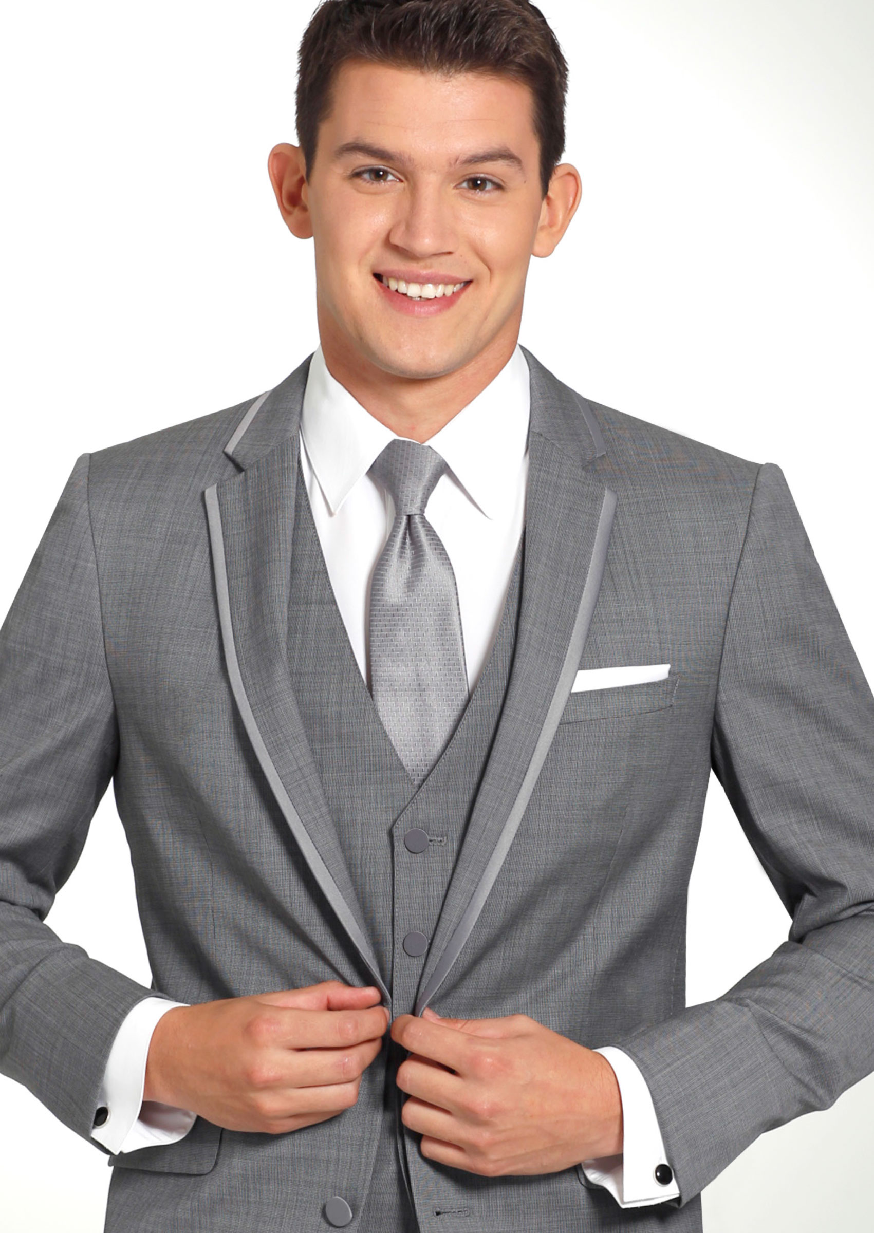 Shale Grey Tuxedo By Allure Men For Wedding or Prom - Darianna Bridal ...