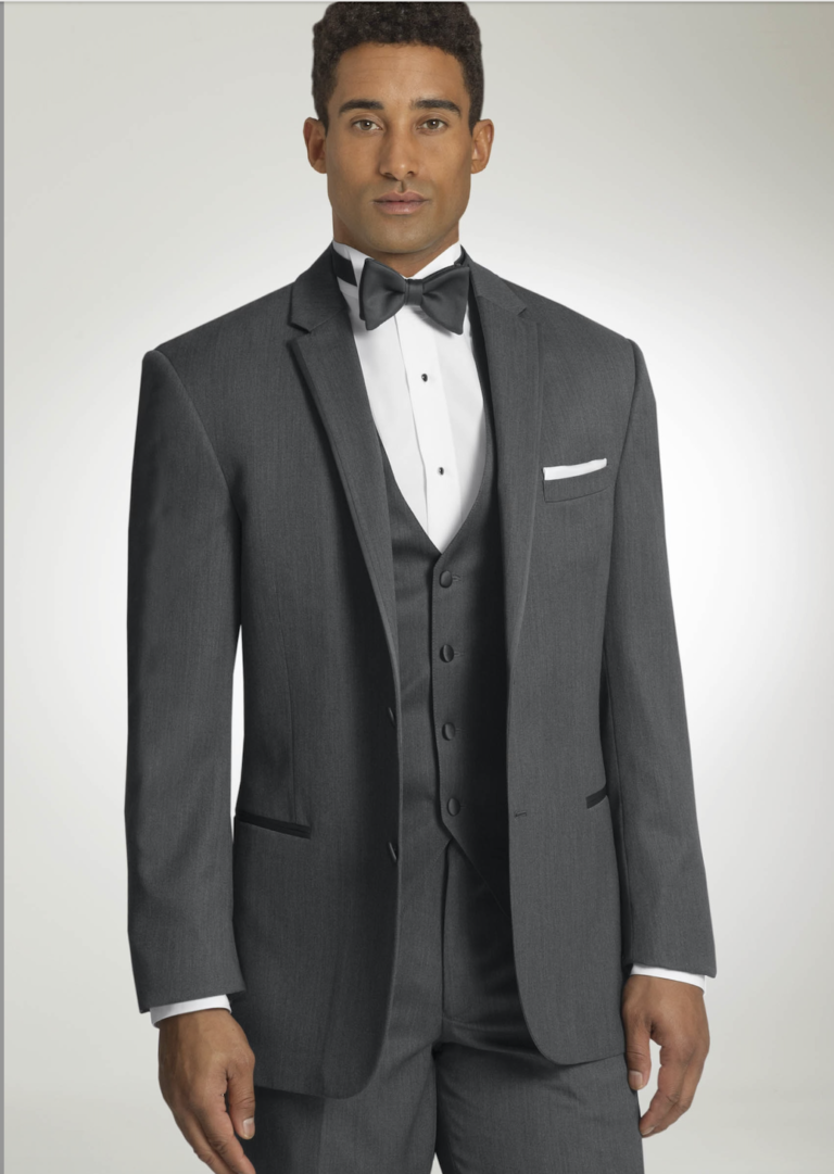Luxurious Dark Grey Tuxedo For Men From Michael Kors - Darianna Bridal ...